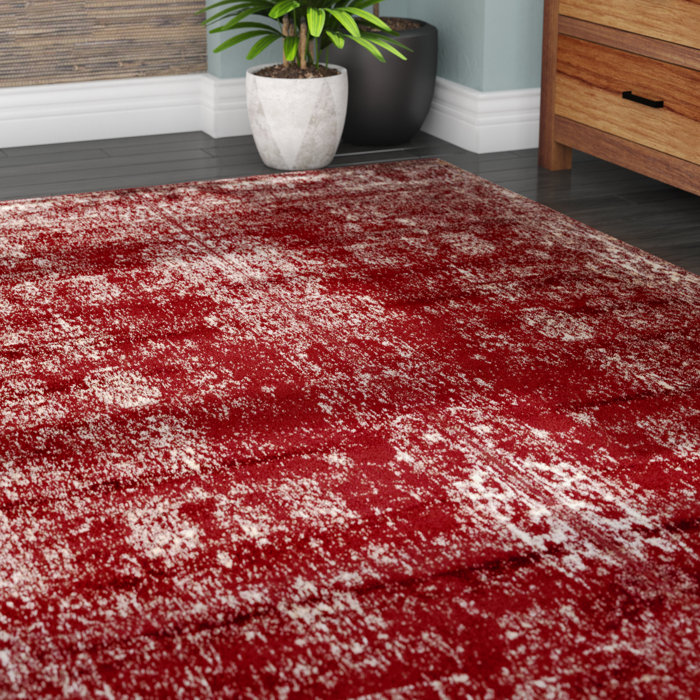 Mistana™ Brandt Floral Burgundy Area Rug| Wayfair