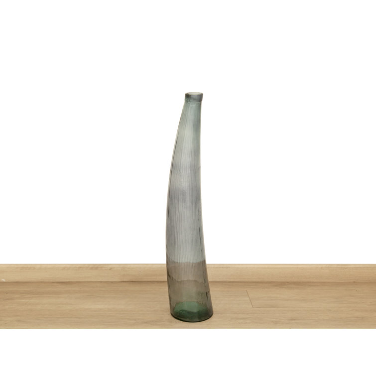 Canora Grey Agatha-Alice Black 80Cm Glass Floor Vase | Wayfair.co.uk