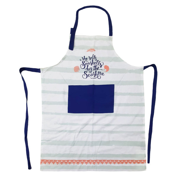 Trinx She Sells Seashells By The Seashore Apron | Wayfair