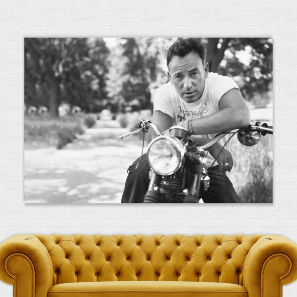 Latitude Run Bruce Springsteen Motorcycle - Wrapped Canvas Photograph ...