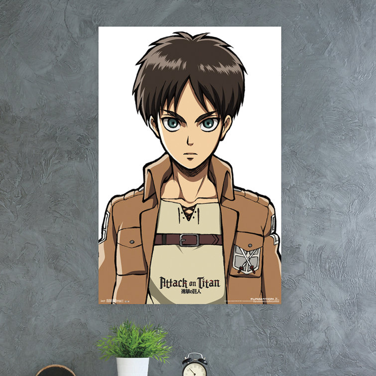 Trends International Attack on Titan - Eren Paper Print | Wayfair