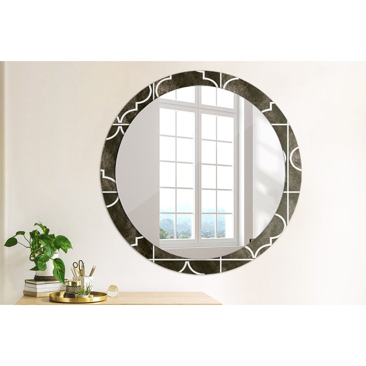 East Urban Home Huldar Round Glass Wall Mirror | Wayfair.co.uk