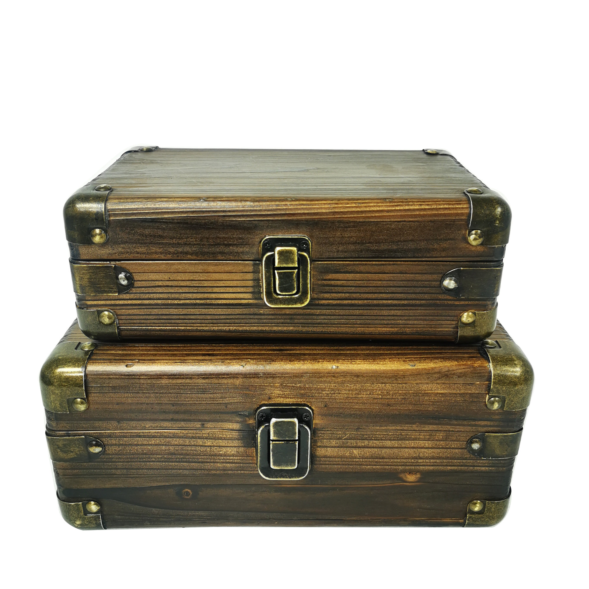 Williston Forge Solid Wood Box Set with Cooper Corner | Wayfair