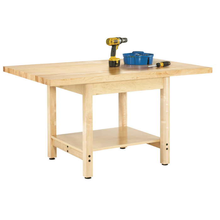 Shain Wood Top Workbench | Wayfair