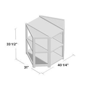 Zoomie Kids Carner Diaper Corner Baby Changing Table with Pad & Reviews ...