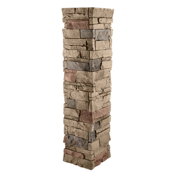 GenStone 12.5" x 12" Stone Wall Paneling in Brown | Wayfair