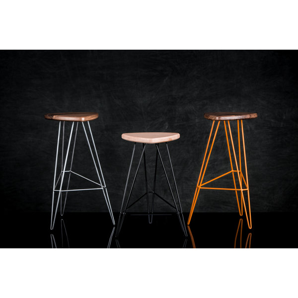 Tronk Design Madison Solid Wood Stool & Reviews | Wayfair
