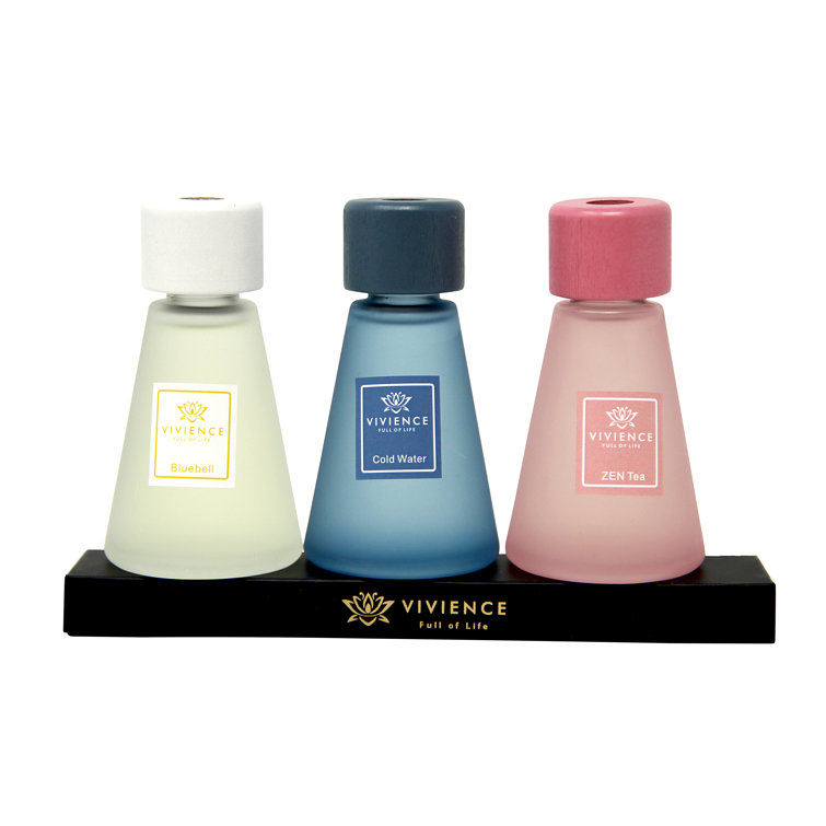 Vivience Set Of 3 Cone Shaped Diffusers - Pink, Blue, White | Wayfair