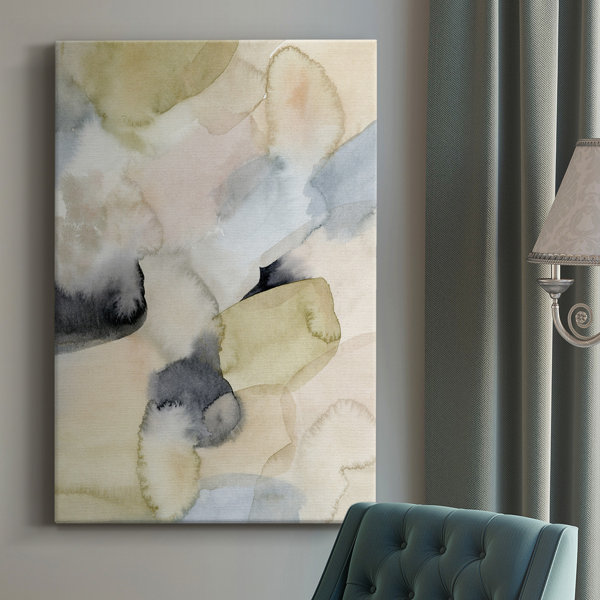 Ivy Bronx Salmon Rocks I Salmon Rocks I - Wrapped Canvas Painting | Wayfair