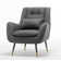 Everly Quinn Lipski Upholstered Wingback Chair | Wayfair