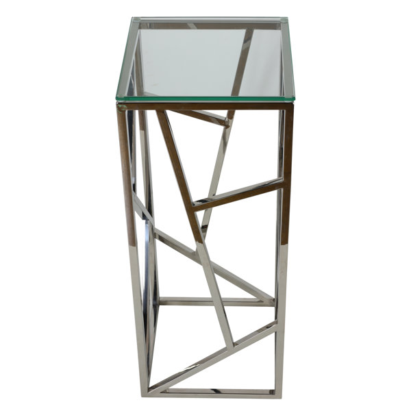 Wrought Studio 29.25'' Tall Glass Frame End Table & Reviews | Wayfair