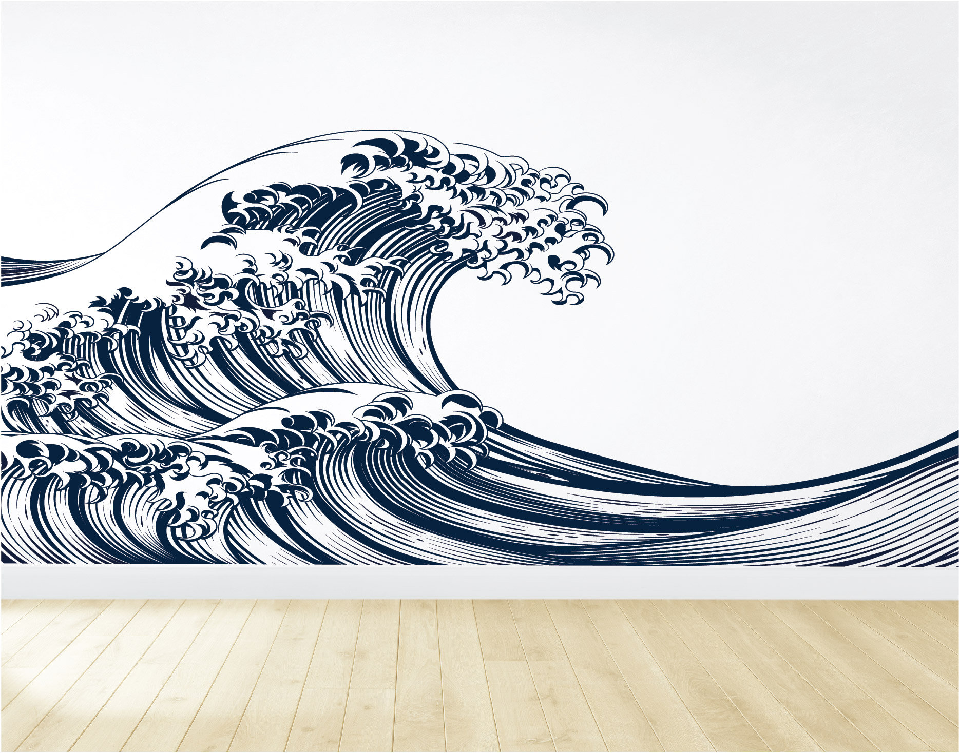 Longshore Tides Wave Wall Decal | Wayfair