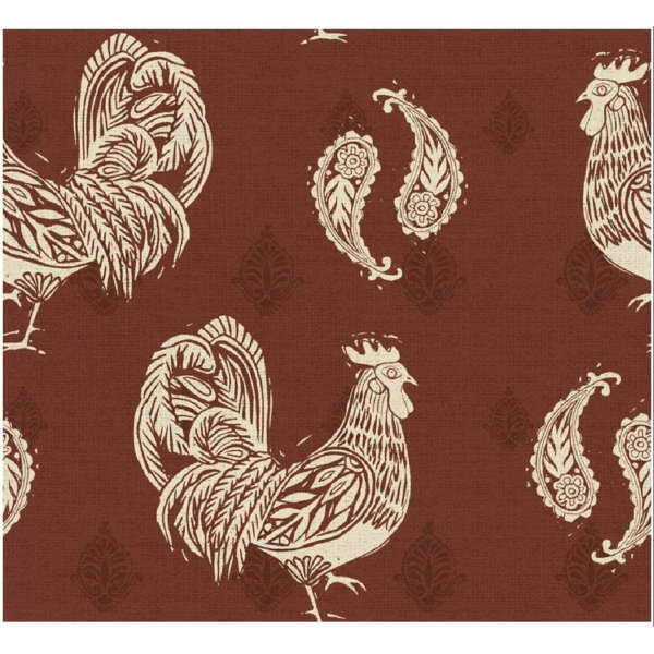 August Grove® Woodcut Rooster Patterns - Unframed Graphic Art | Wayfair