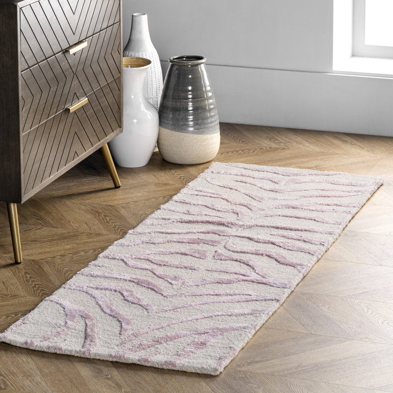 Everly Quinn Malakai Handmade Pink/Beige Rug & Reviews | Wayfair