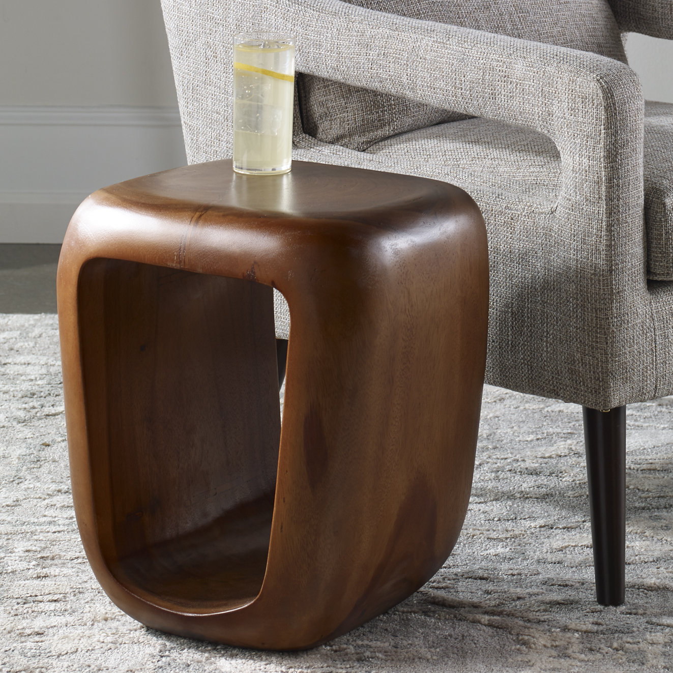 AllModern Alpine 18'' Tall Solid Wood Decorative Stool & Reviews ...