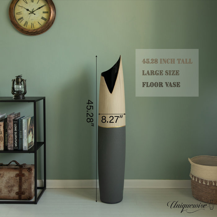 Uniquewise Handmade Ceramic Floor Vase | Wayfair