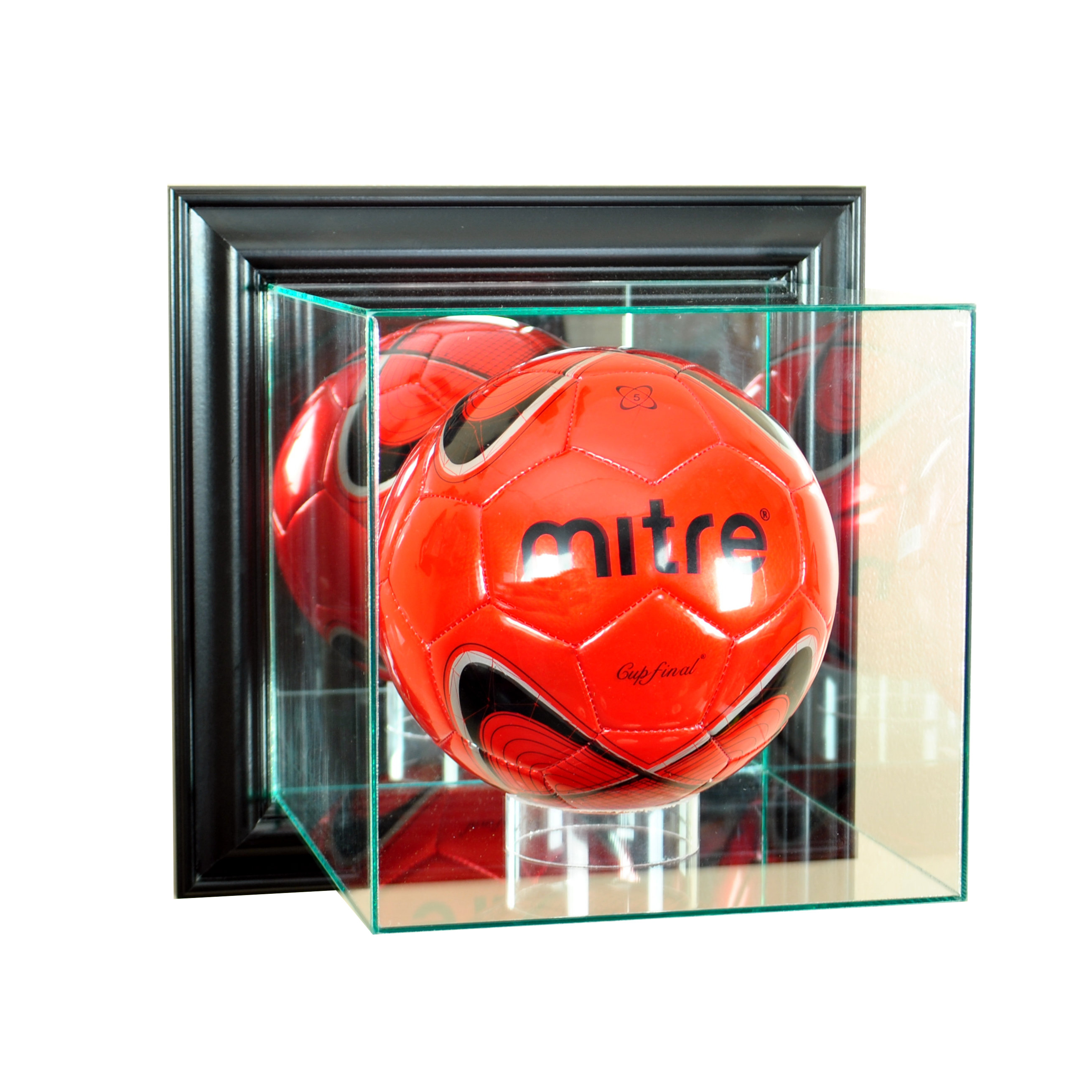Perfect Cases And Frames 14'' x 11'' Glass Soccer Ball Display Case ...