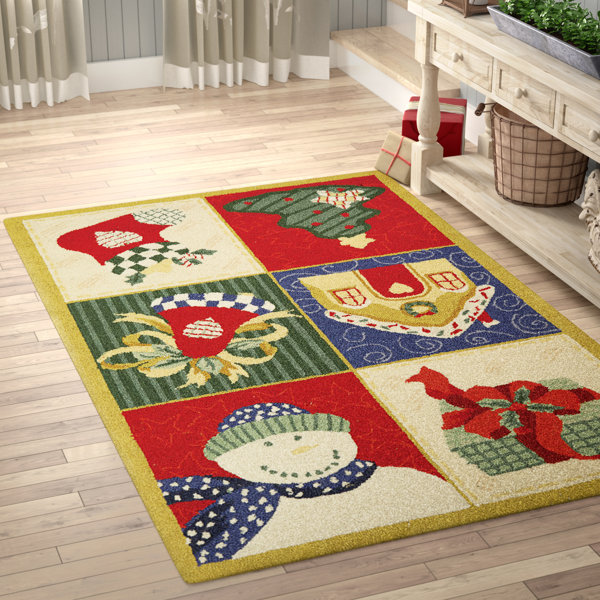 Hooked-christmas-rug | Wayfair
