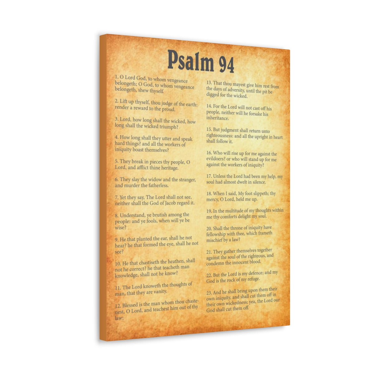 Trinx Psalm 94 - Wrapped Canvas Textual Art | Wayfair