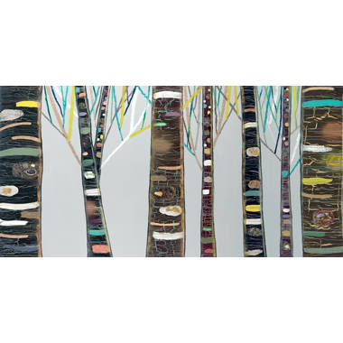 GreenBox Art Birch Tree Woods by Eli Halpin - Wrapped Canvas Print ...