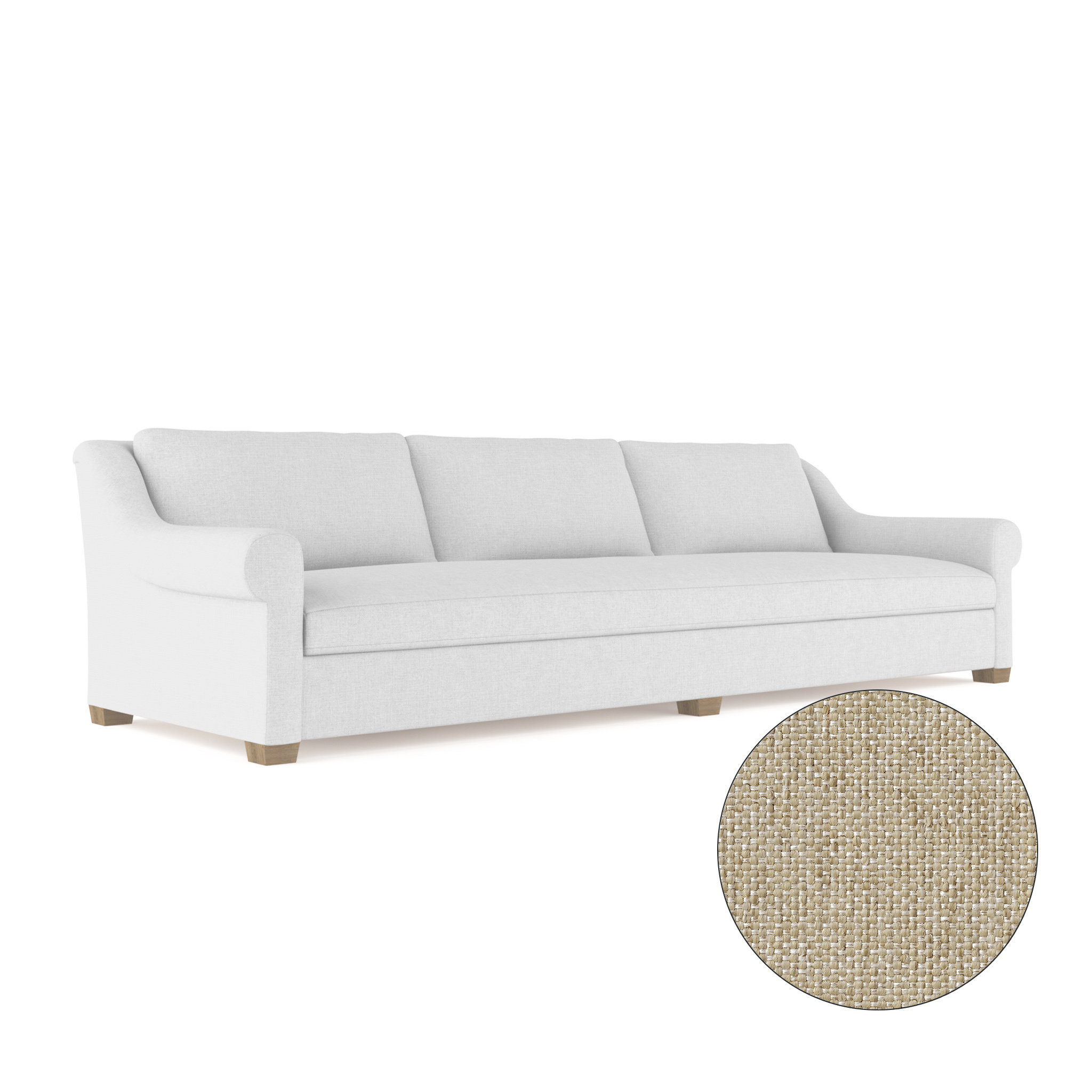Tandem Arbor Thompson Rolled Slope-Arm Sofa | Wayfair