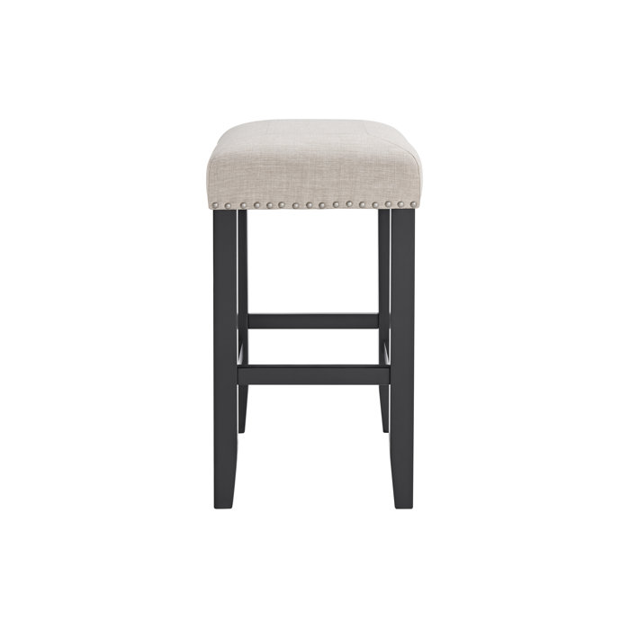 Wade Logan® Arystan Glass Top Counter Height Bar Console Table with 3 ...