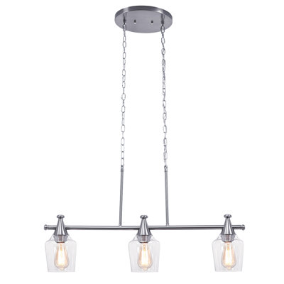 Breakwater Bay Yeet 3 - Light Kitchen Island Bell Pendant | Wayfair