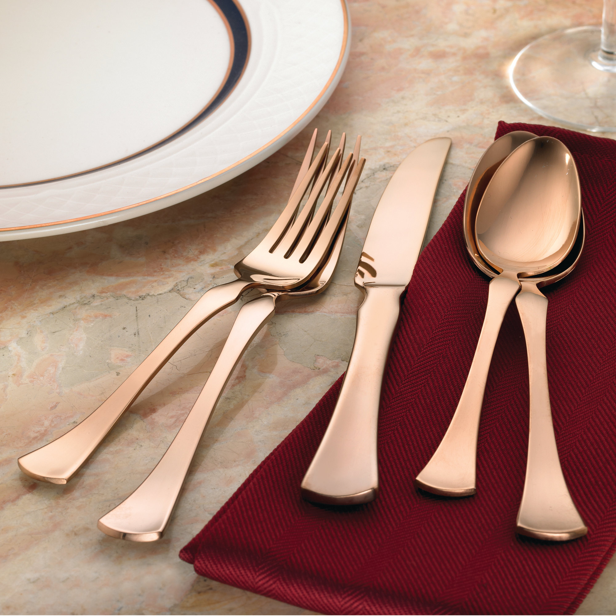 Hampton Forge Stainless Steel Flatware - Set of 20 & Reviews | Wayfair
