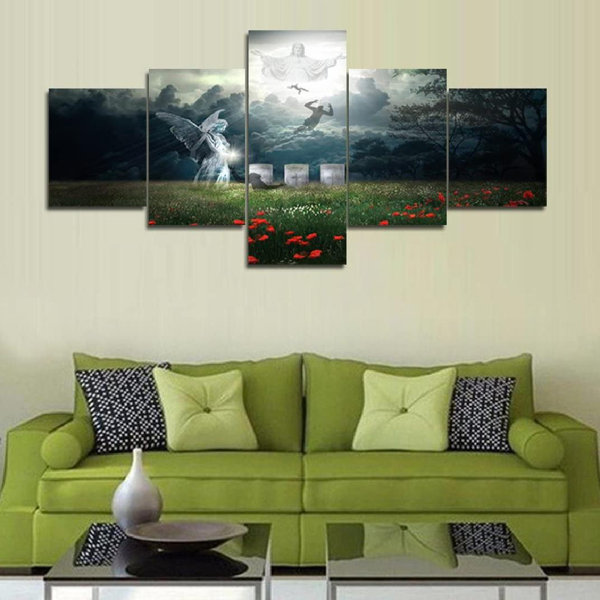 Trinx 5 Piece Graphic Art on Canvas | Wayfair