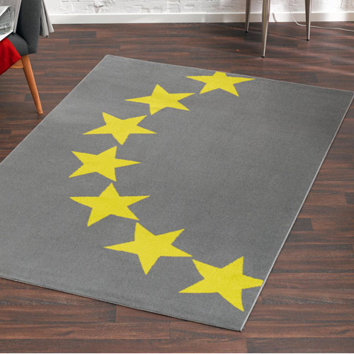 Hanse Home Stars Grey/Yellow Rug | Wayfair.co.uk