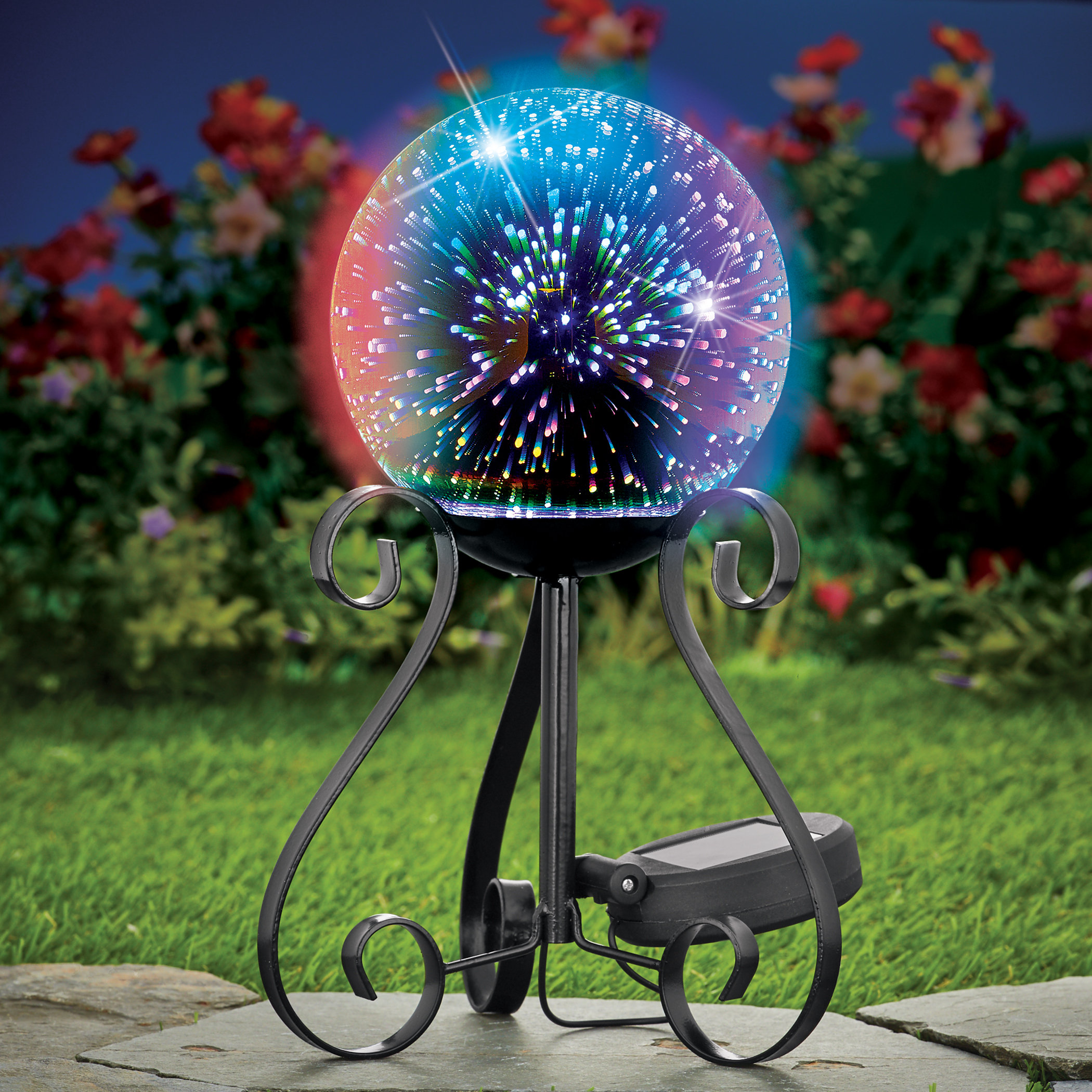 Winston Brands Multi Solar Powered Integrated LED Pathway Light Pack ...