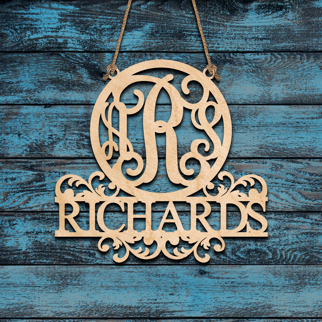 aMonogramArtUnlimited Personalized Family Name Wooden Wall Décor | Wayfair