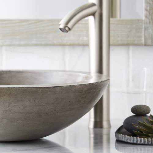 Native Trails Morro 17'' Concrete Circular Vessel Bathroom Sink ...