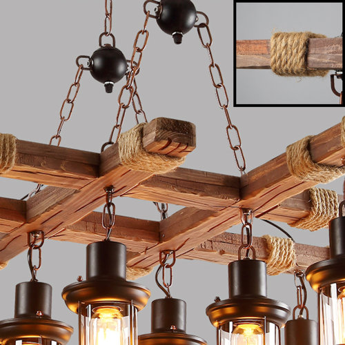 Longshore Tides 8 Light Rustic Country Chandelier Farmhouse Country ...