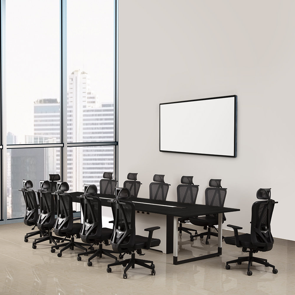 Inbox Zero Rectangular Conference Table and Chair Set | Wayfair