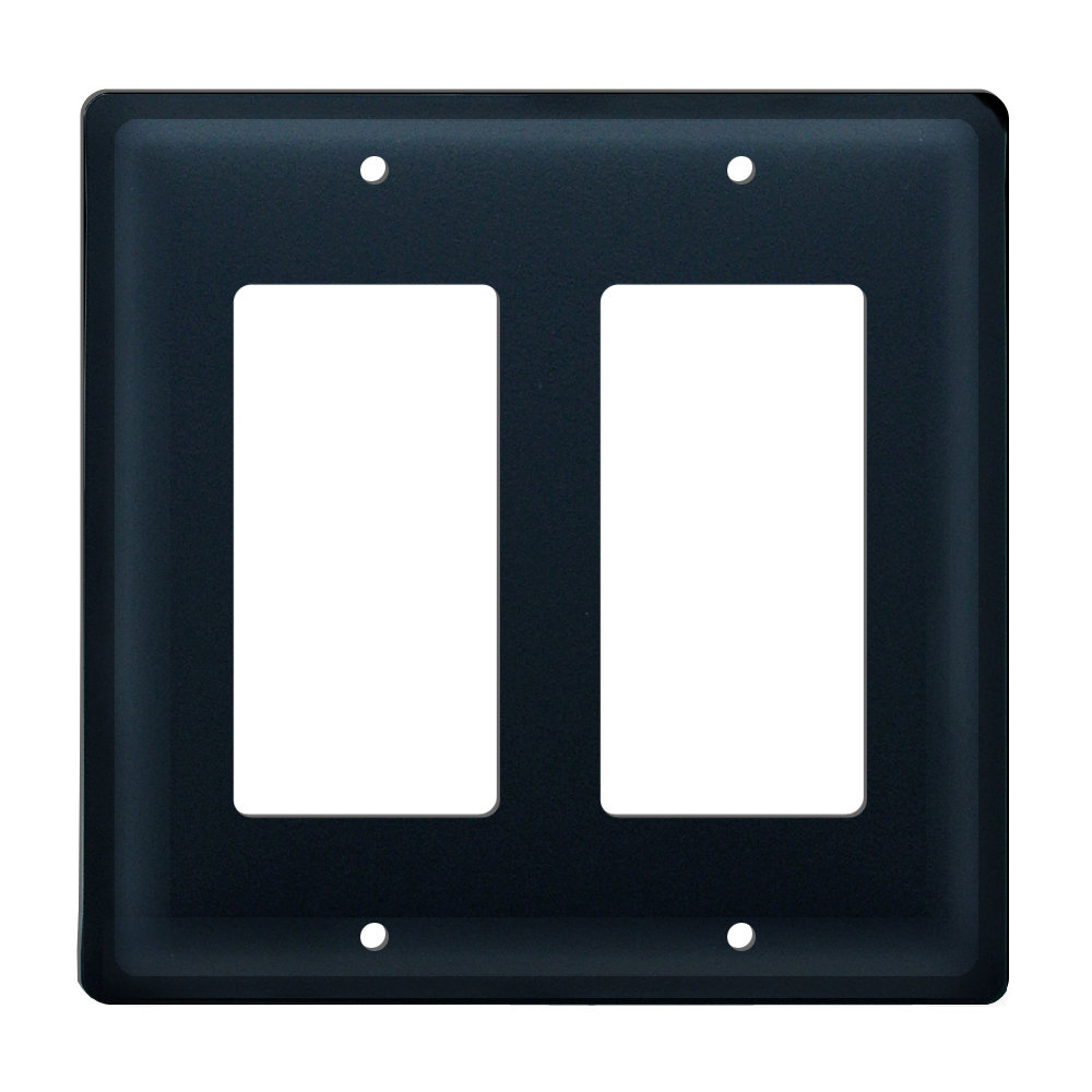 Village Wrought Iron Plain Double GFI 2-Gang Duplex Outlet Wall Plate ...