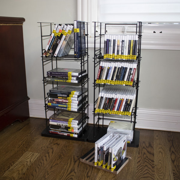 Rebrilliant CD Tower Media Rack DVD Organizer Video Game Blu Ray ...