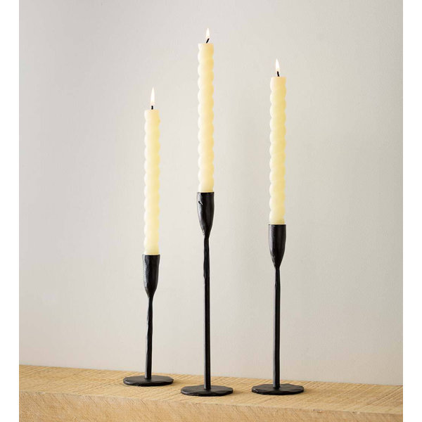Latitude Run® Iron Candlesticks, Set Of 3 | Wayfair