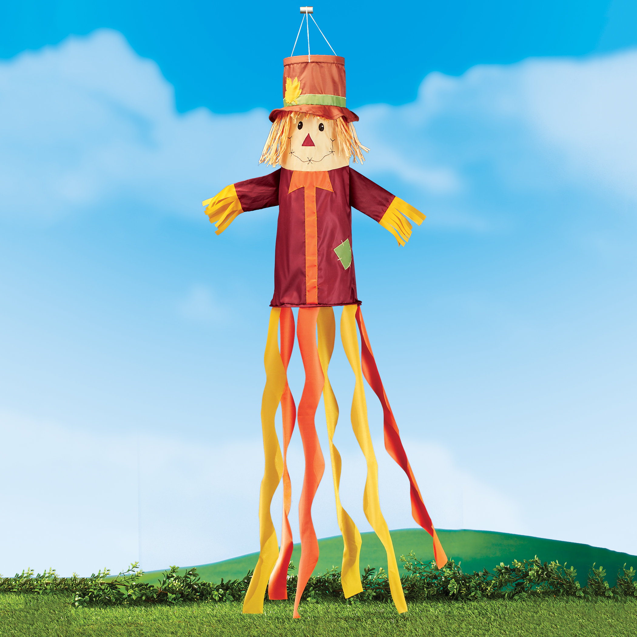 Arlmont & Co. Shey Scarecrow Windsock Suncatcher | Wayfair