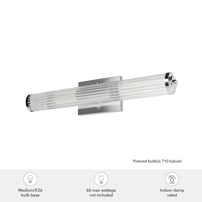 Hunter Fan 2 - Light Dimmable Vanity Light | Wayfair