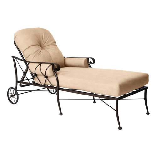 Woodard Derby Outdoor Metal Chaise Lounge | Wayfair