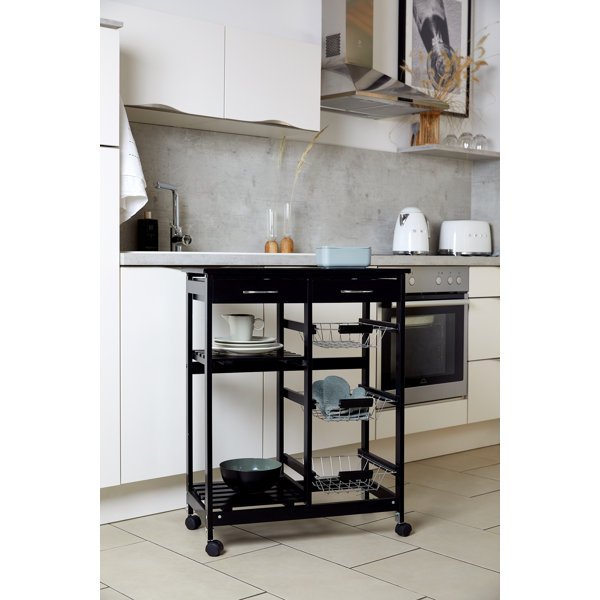 Wenko 67Cm Kitchen Trolley with Locking Wheels | Wayfair.co.uk