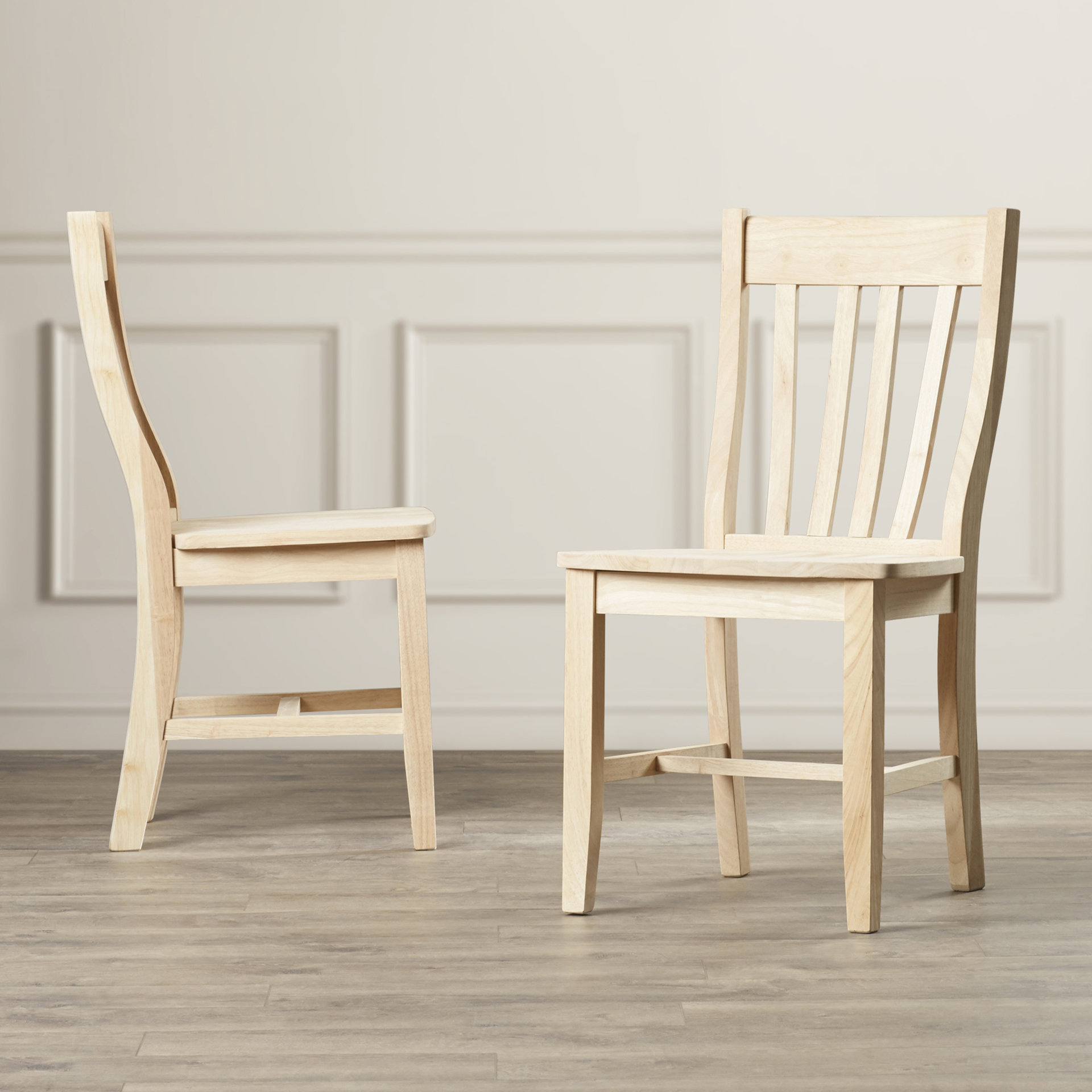 August Grove® Toby Solid Wood Slat Back Side Chair And Reviews Wayfair