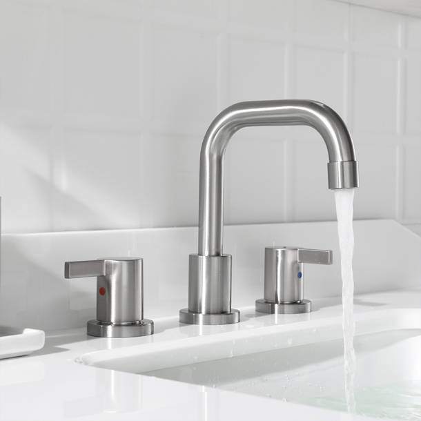 Luxier Widespread Faucet 2-handle Bathroom Faucet with Drain Assembly ...