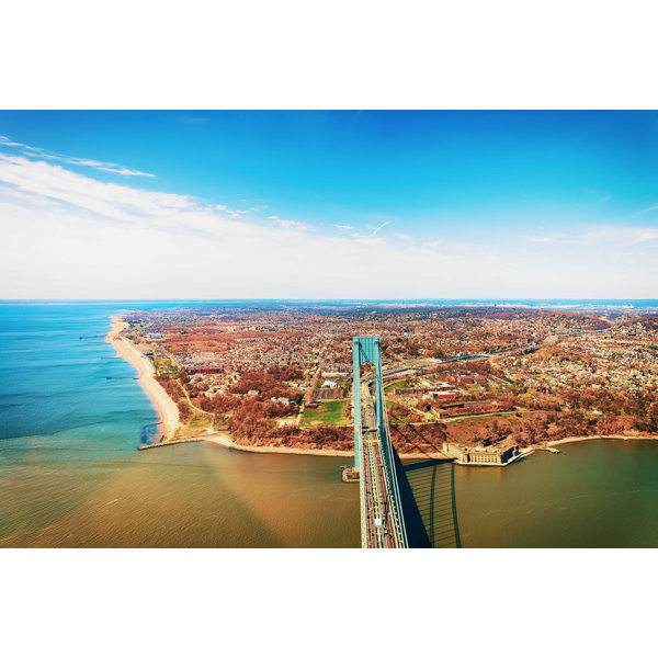 Ebern Designs Verrazano Narrows Bridge - Wrapped Canvas Photograph ...