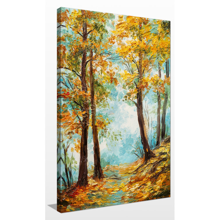 PicturePerfectInternational Autumn Trees On Canvas Print | Wayfair