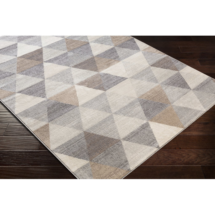 Zipcode Design™ Herrod Performance Brown/Gray/Tan Rug & Reviews | Wayfair