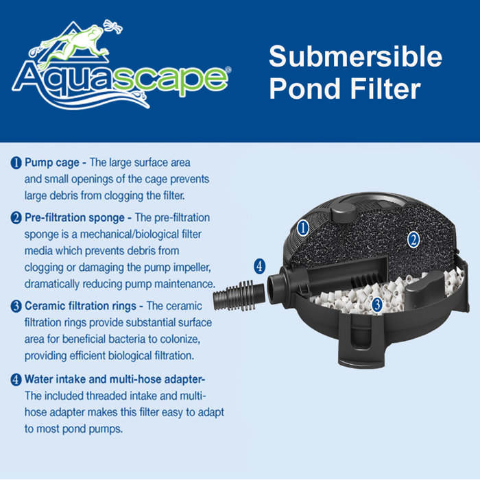 Aquascape Submersible Pond and Water Garden Filter | Wayfair