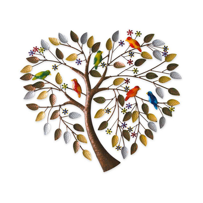 Wind & Weather Handcrafted Heart Tree Metal Wall Décor & Reviews | Wayfair