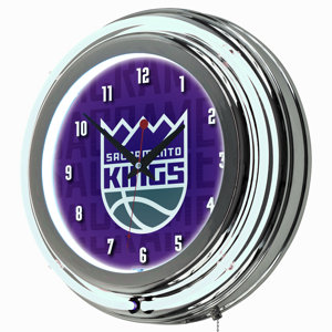 Trademark Global NBA Glass Wall Clock & Reviews | Wayfair